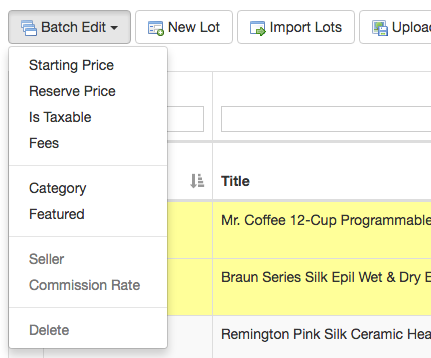 Batch Edit Lots – Affiliate Knowledge Base