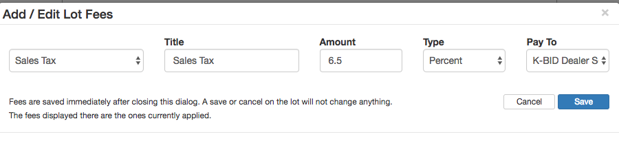 Adding Fees – Affiliate Knowledge Base